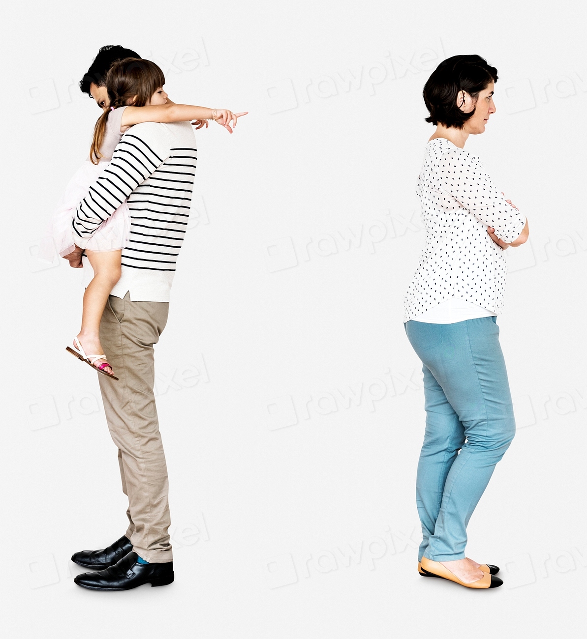 Divided family getting a divorce | Premium PSD - rawpixel