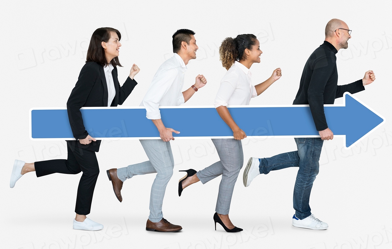 Business people direction success | Premium PSD - rawpixel