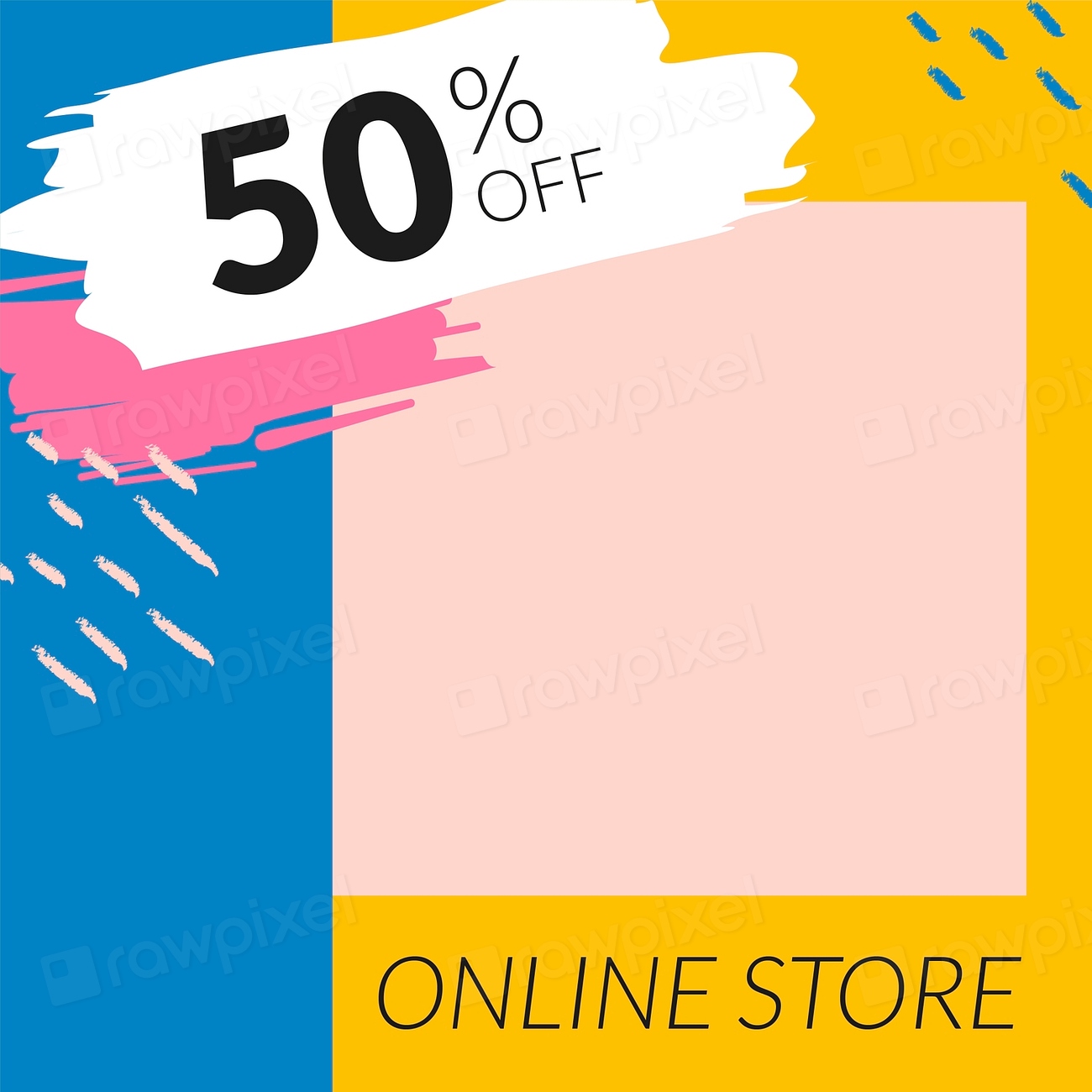 Colorful sale template design vector | Free Vector Template - rawpixel
