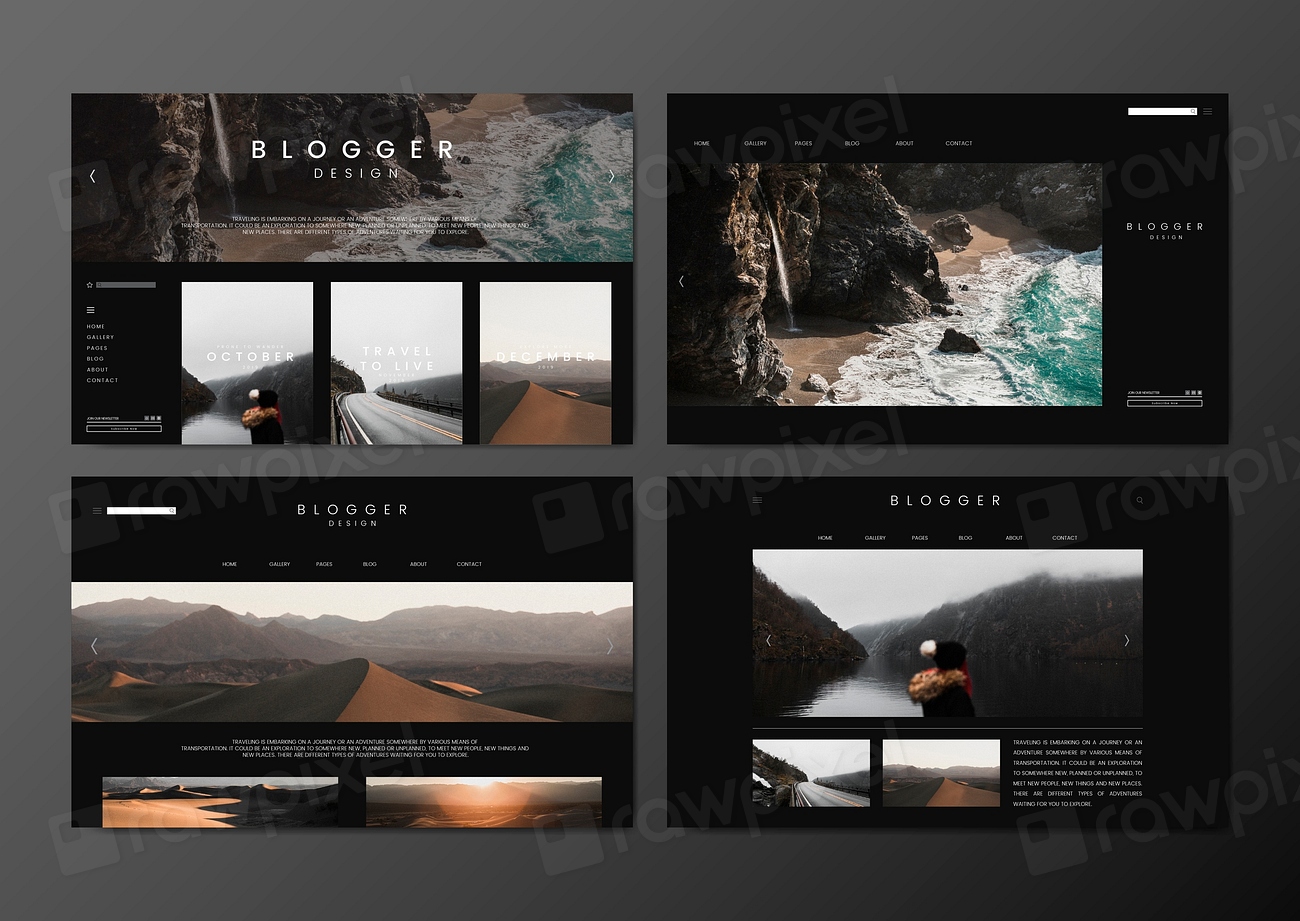 Travel blog first page template | Premium Vector - rawpixel