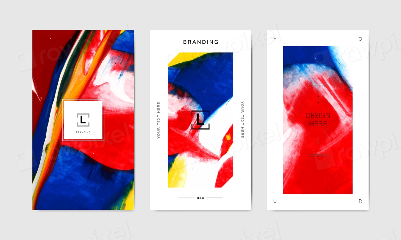 Colorful abstract art banner template | Premium Vector - rawpixel