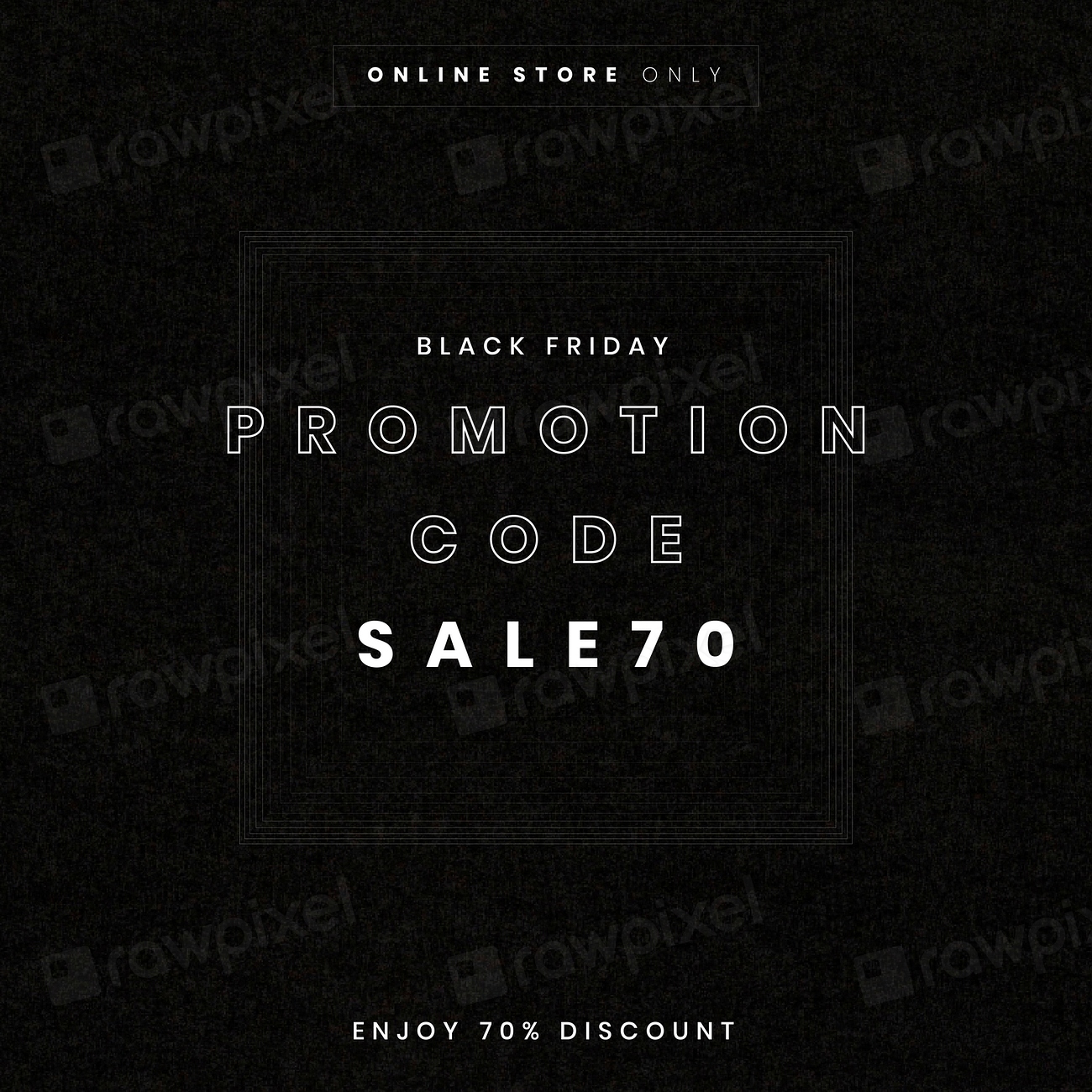 Promotion code sale 70 vector | Premium Vector Template - rawpixel