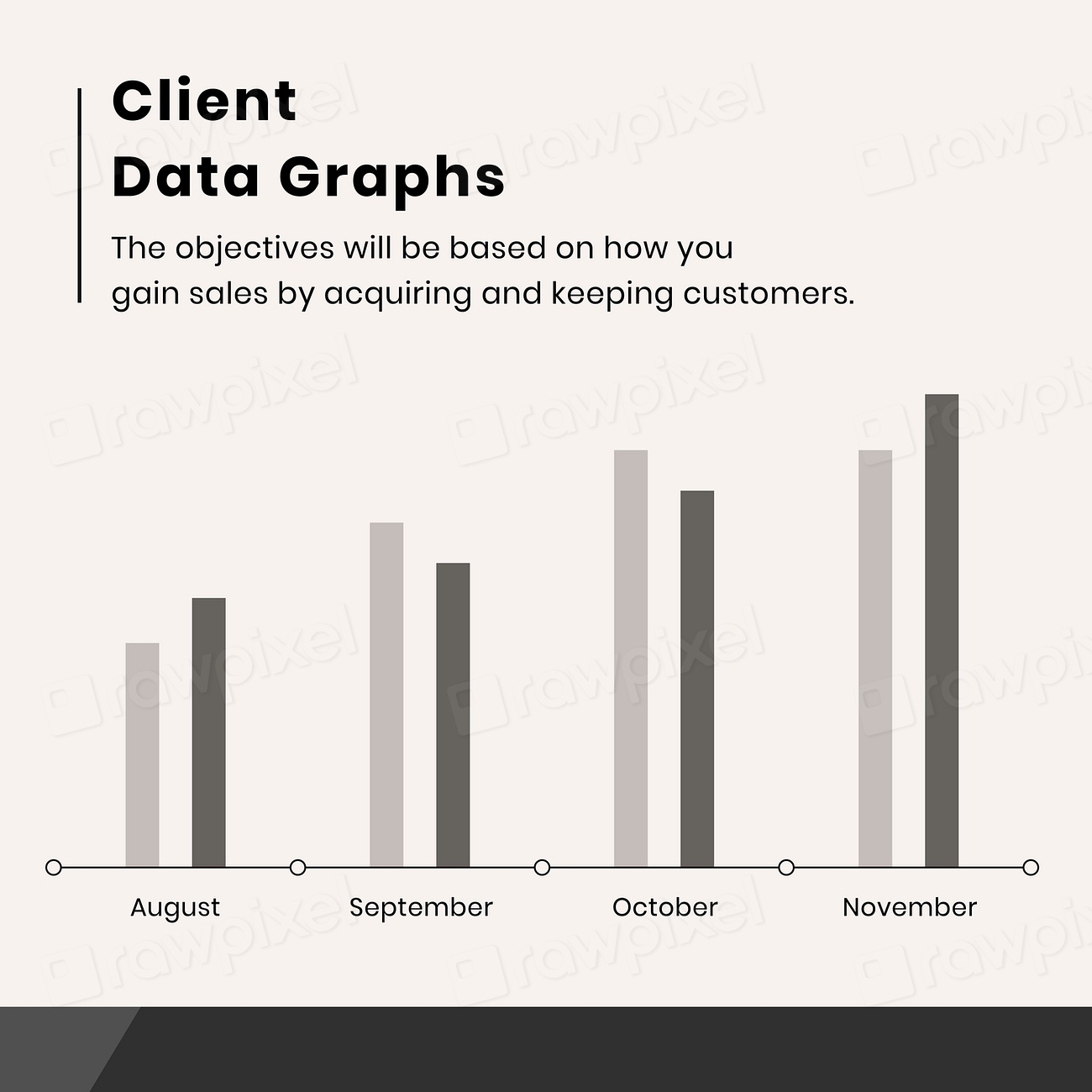 Client data analysis graph vector | Premium Vector Template - rawpixel