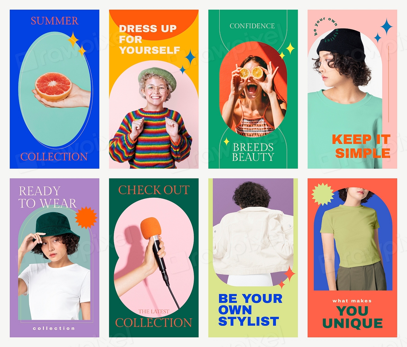 Style fashion template vector set | Premium Vector - rawpixel