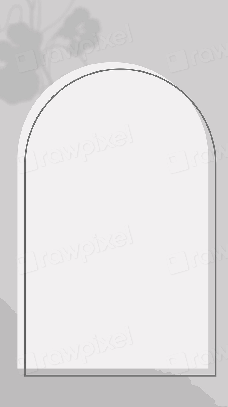 Gray background psd arch frame | Premium PSD - rawpixel