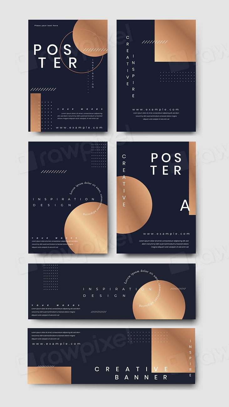 Navy blue poster template vector | Premium Vector - rawpixel