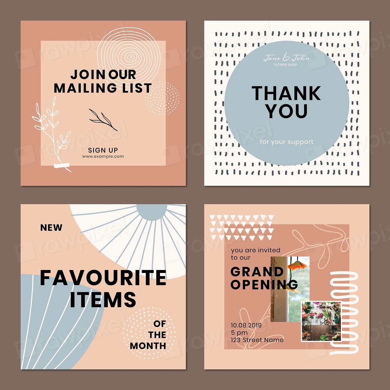 Commercial poster design vector set | Premium Vector - rawpixel