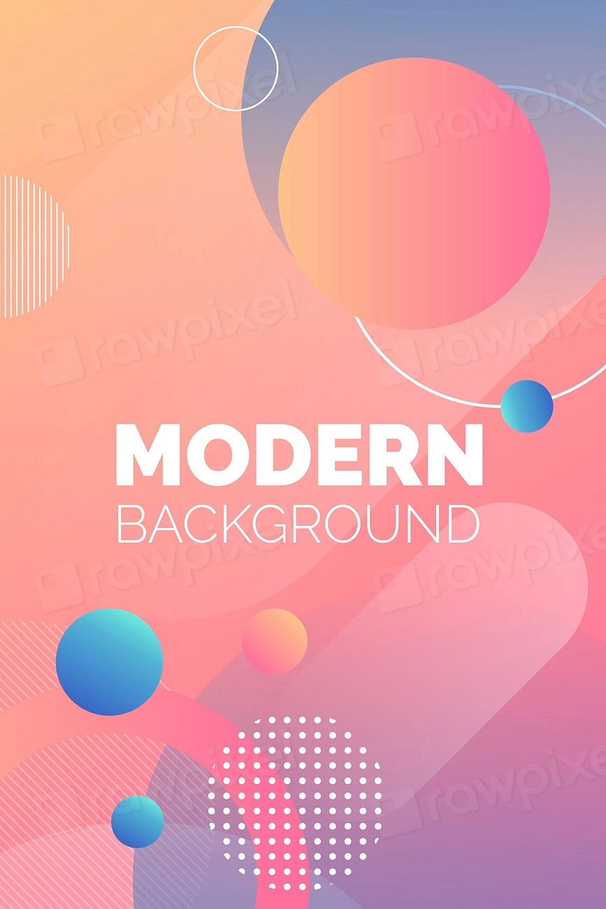 Colorful round modern background vector | Premium Vector - rawpixel