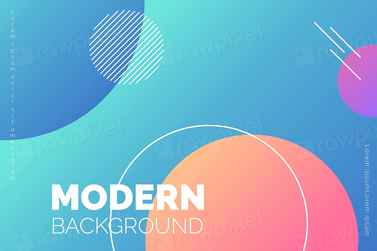 Colorful round modern background vector | Premium Vector - rawpixel