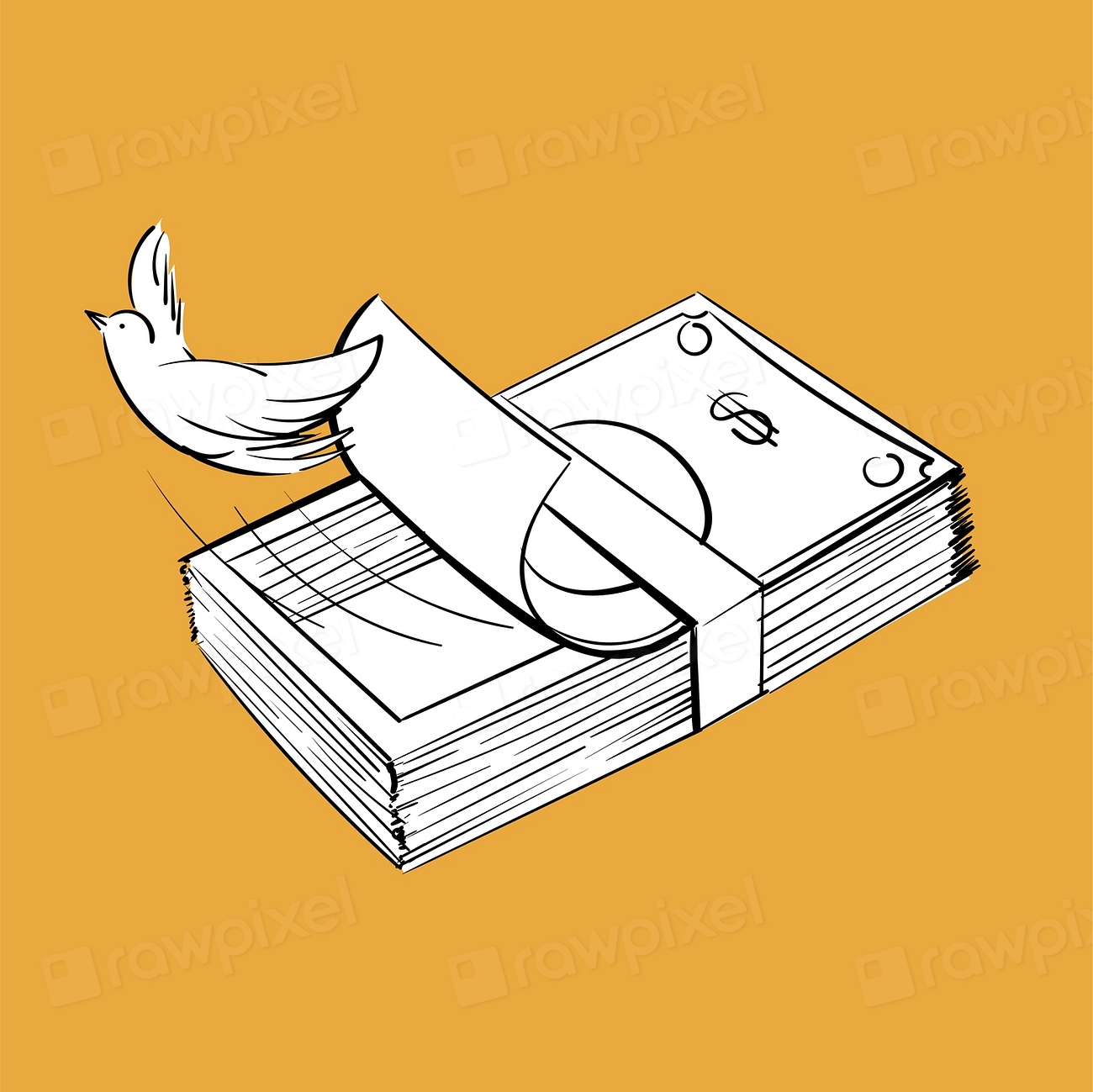 Hand drawing illustration of finance | Premium Vector Illustration ...