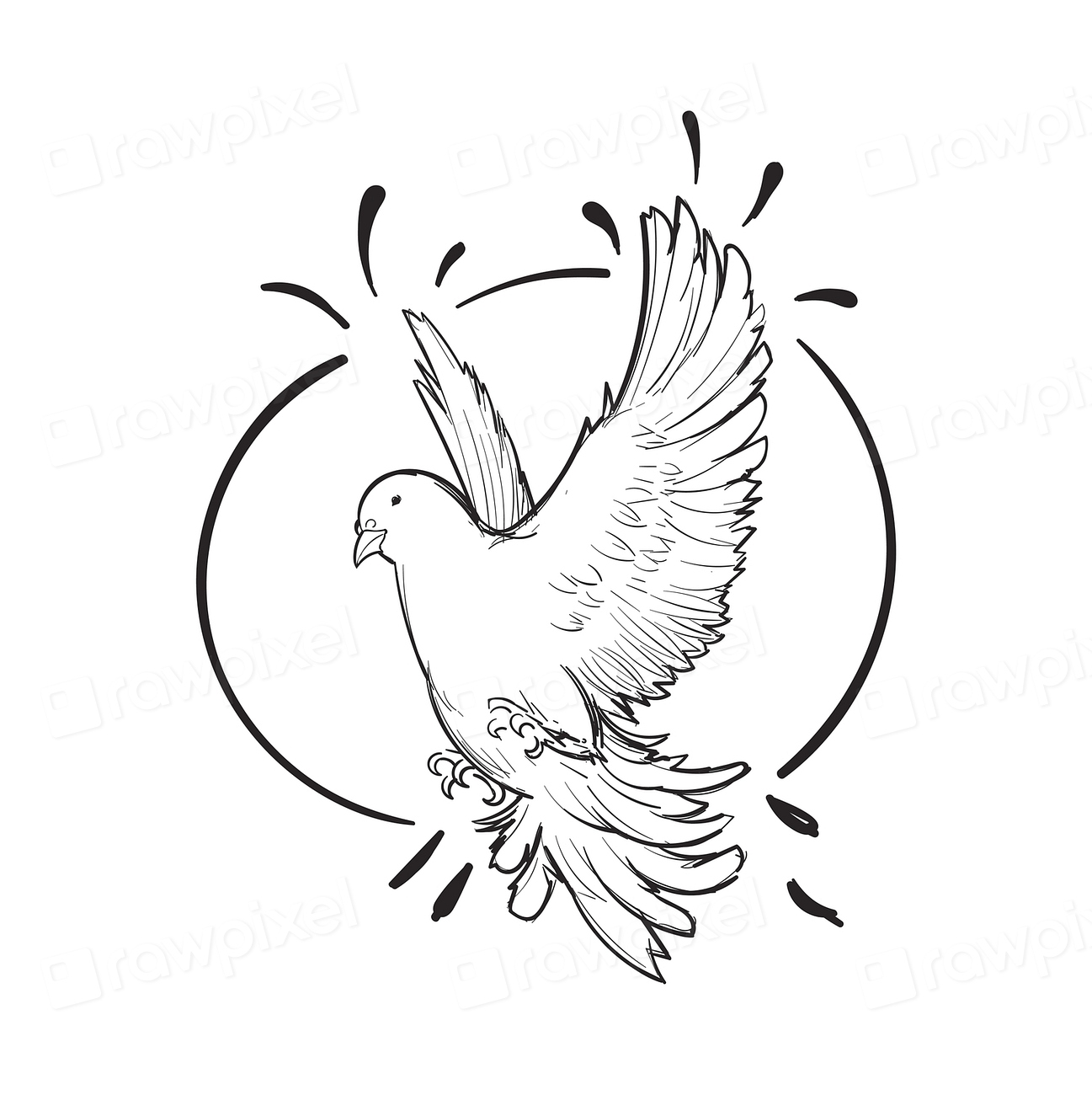 Hand drawing illustration of freedom | Free Photo Illustration - rawpixel