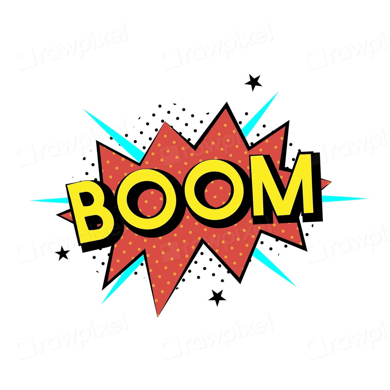 Boom explosion vector | Premium Vector - rawpixel