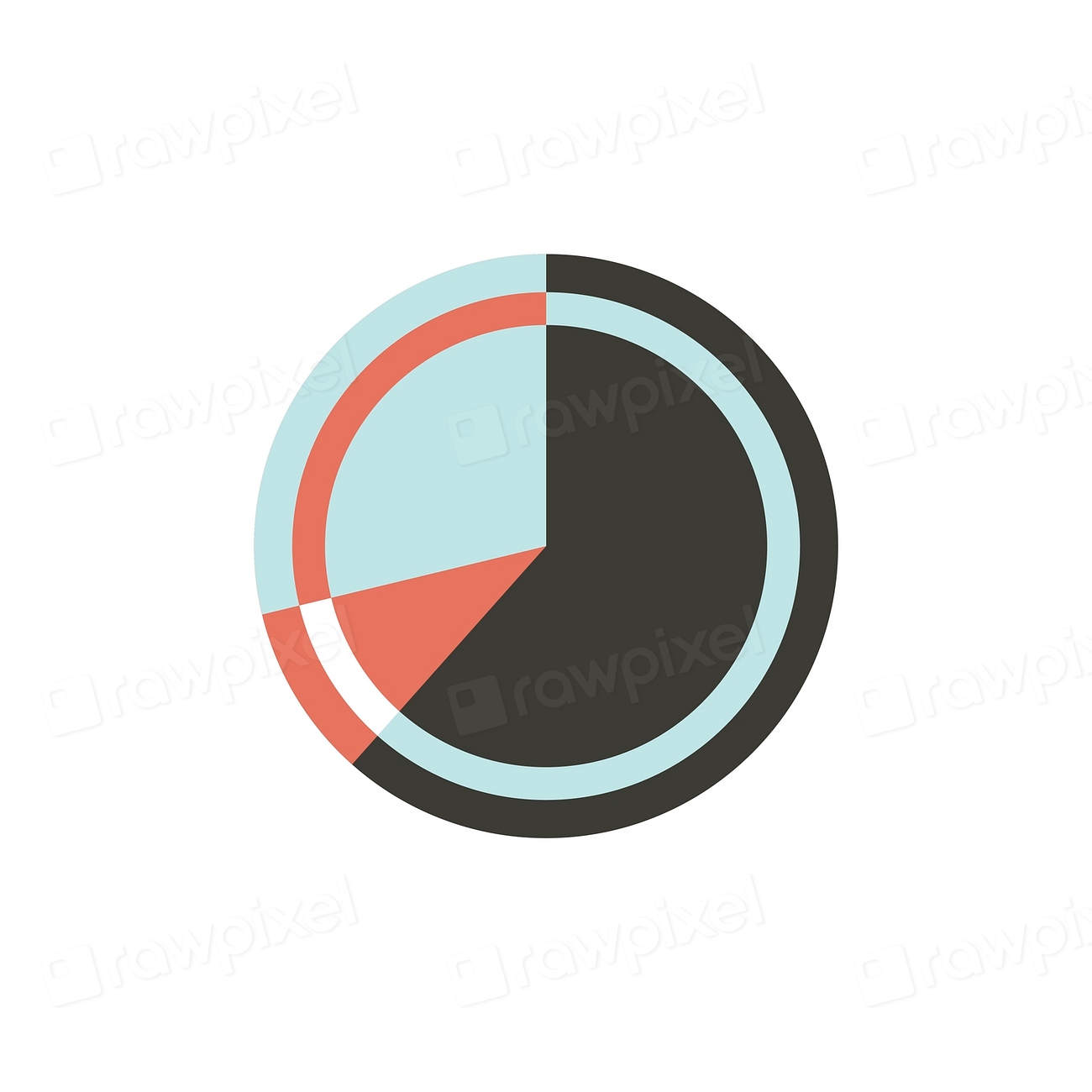 Vector of pie chart | Premium Vector - rawpixel