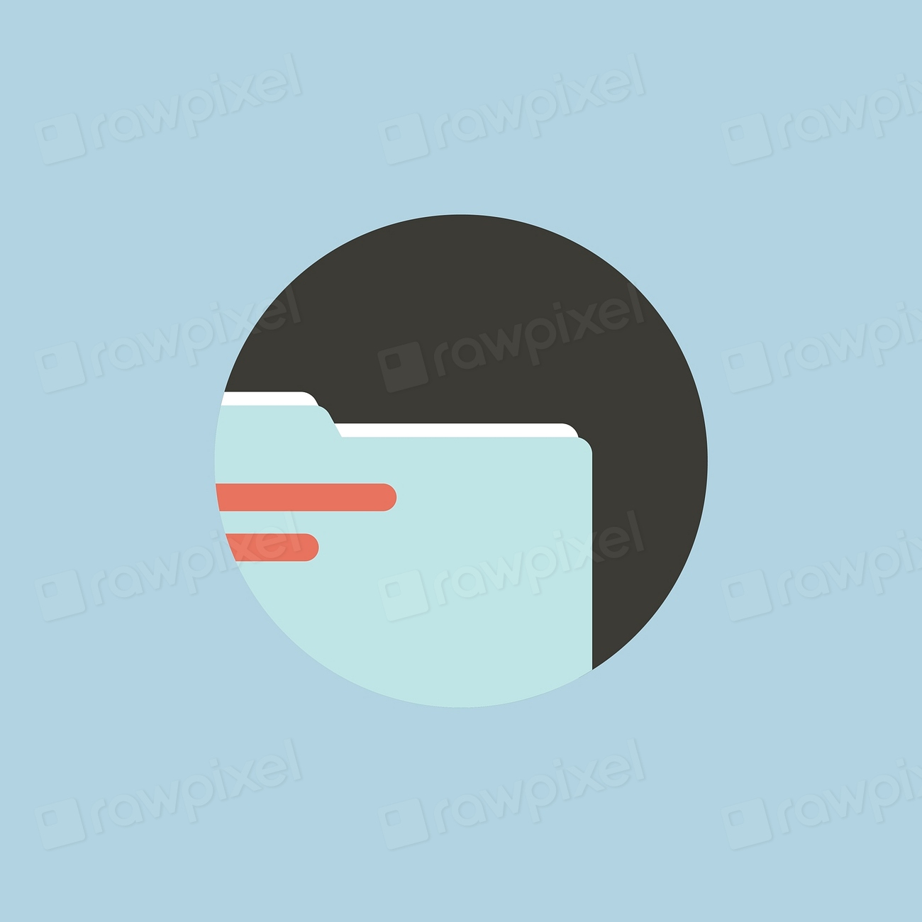 Illustration of folder icon | Free Vector - rawpixel