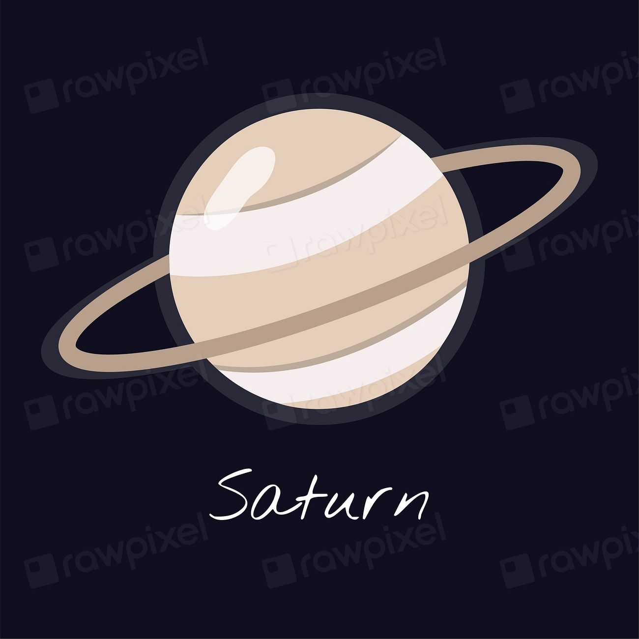 Planet Saturn vector | Free Vector - rawpixel