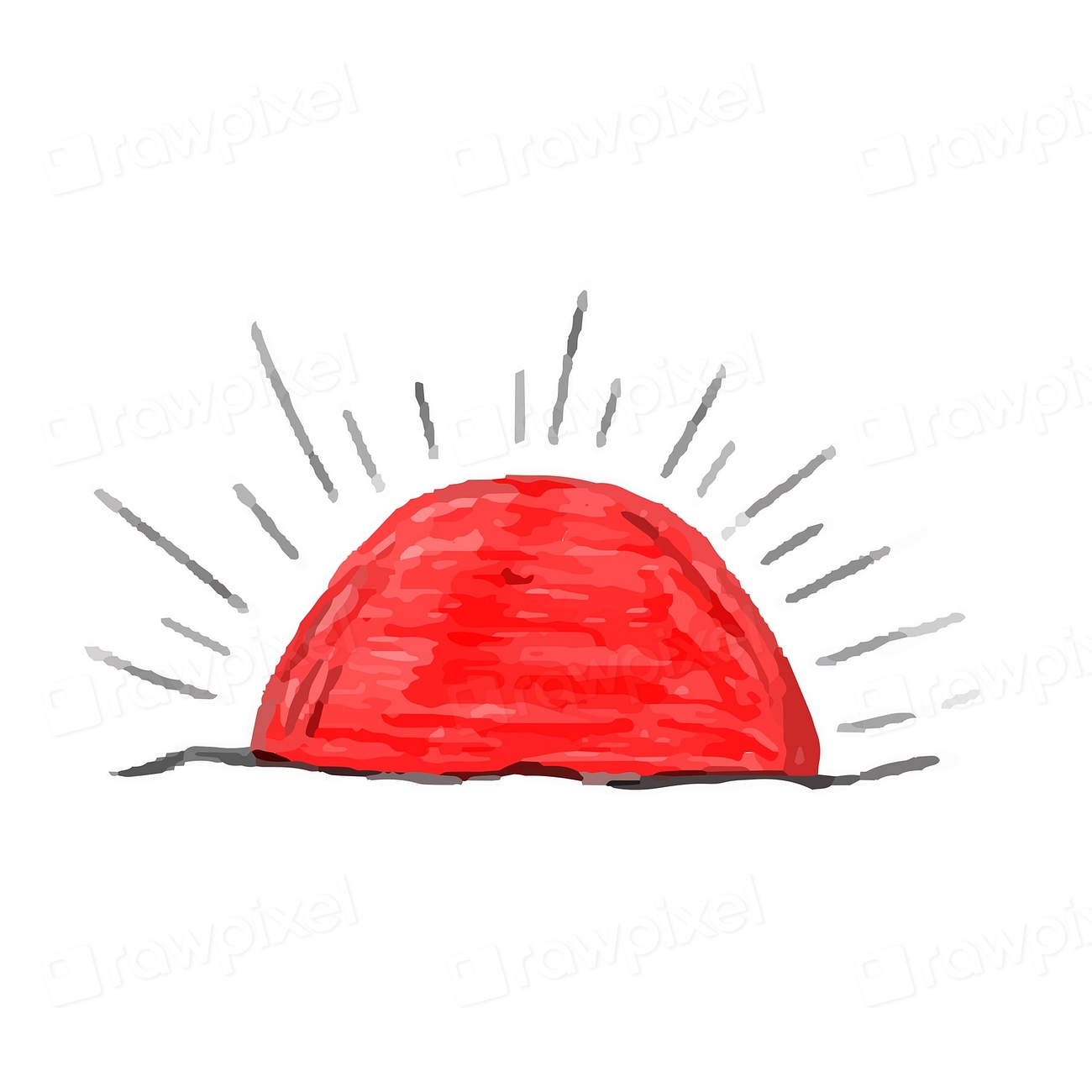 Illustration hand drawn sunset icon | Premium Vector Illustration ...