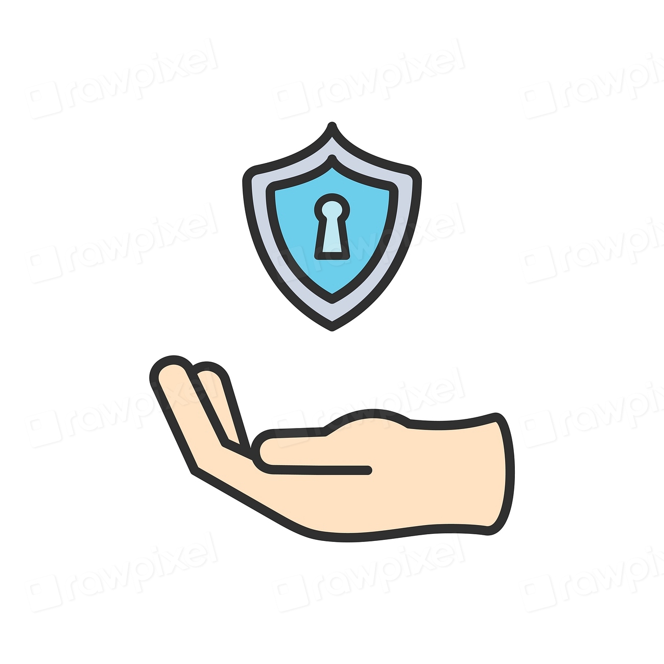 Illustration of protection shield | Free Vector - rawpixel