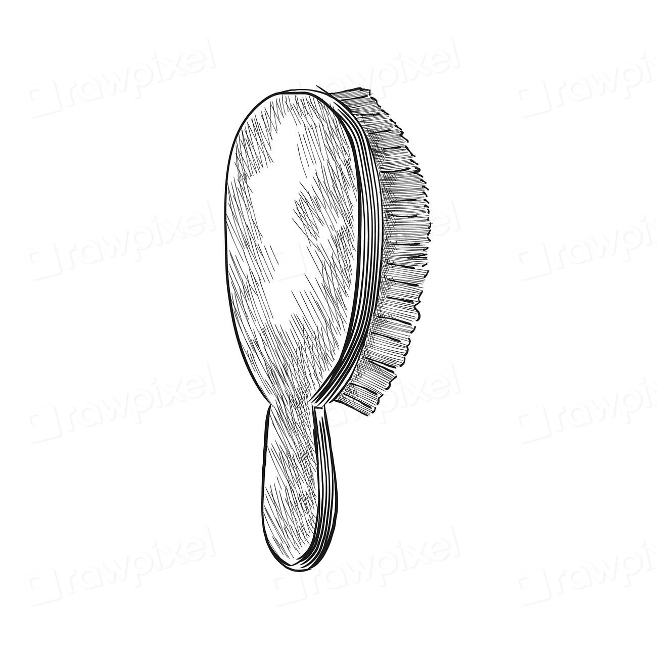 Vintage illustration hair brush | Premium Vector Illustration - rawpixel