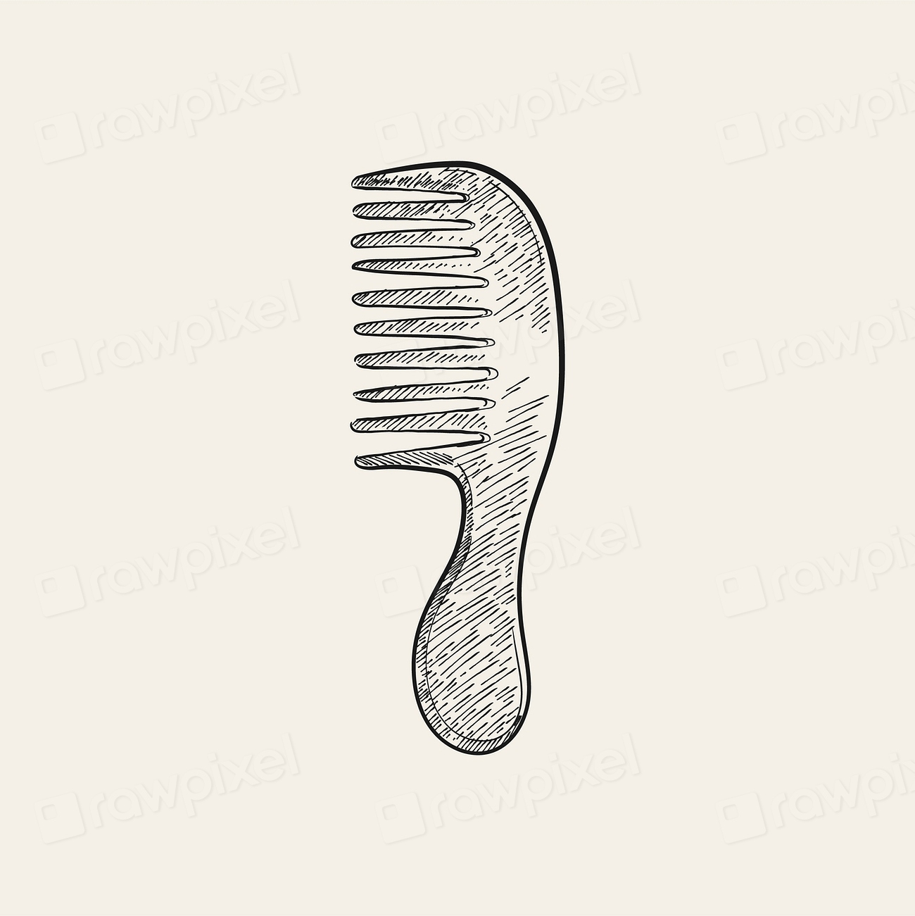Vintage illustration of a comb | Premium Vector Illustration - rawpixel