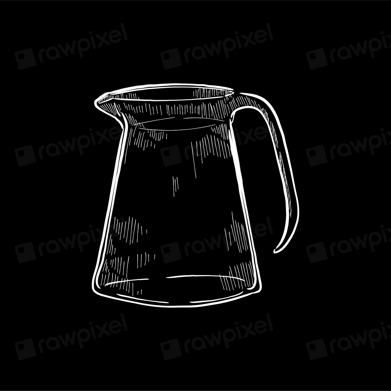 Vintage illustration of a pitcher | Free Vector Illustration - rawpixel