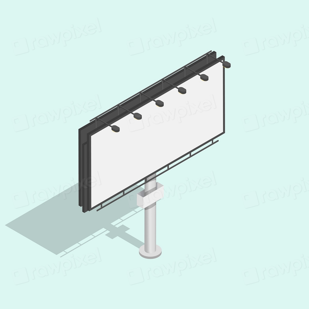 Vector of billboard advertising icon | Premium Vector - rawpixel