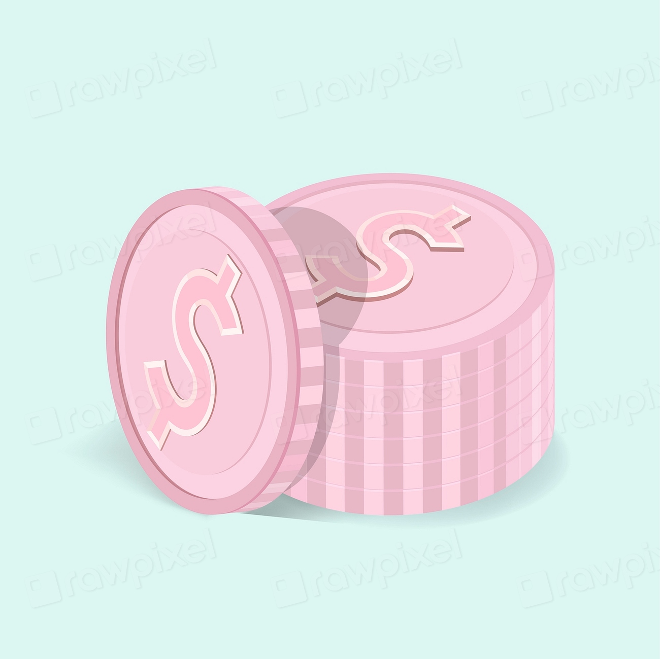 Vector of coins stack icon | Premium Vector - rawpixel