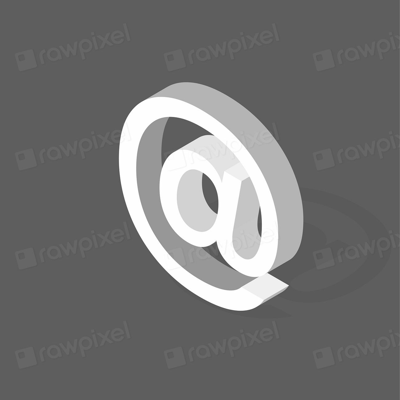 Vector icon of at symbol | Premium Vector - rawpixel