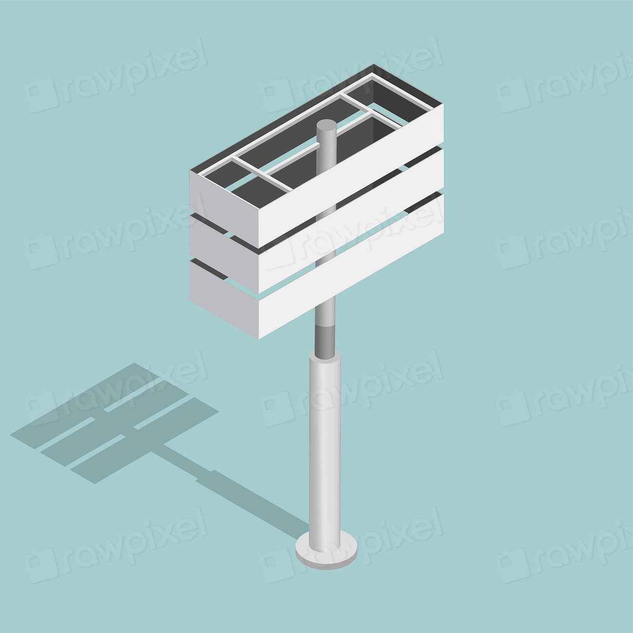 Vector of billboard advertising icon | Free Vector - rawpixel