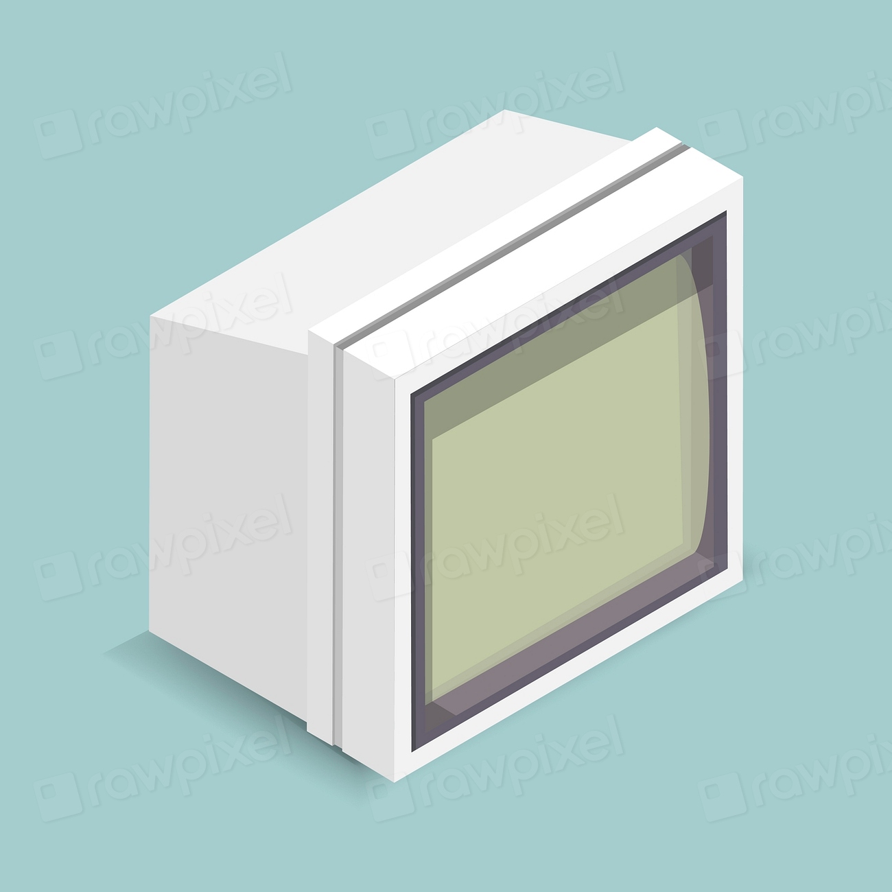 Vector illustration of computer monitor | Premium Vector - rawpixel