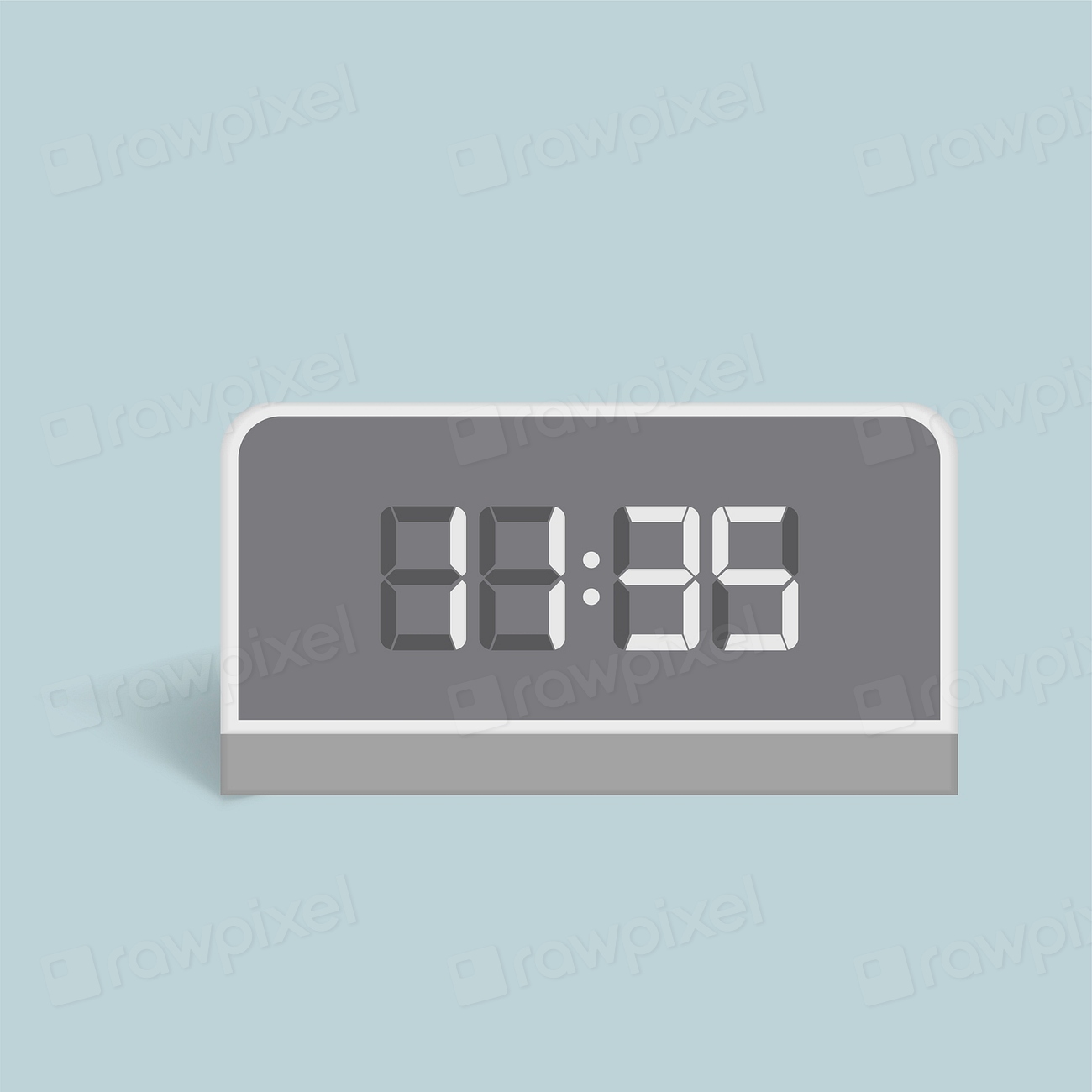 Vector image of digital alarm | Free Vector - rawpixel