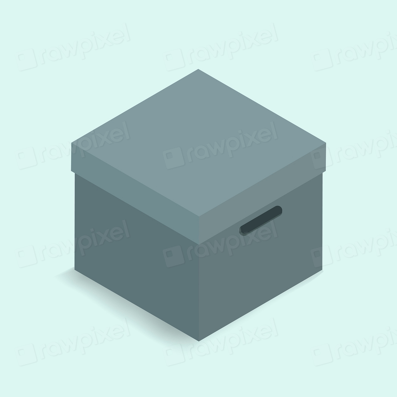 Vector 3D container box icon | Premium Vector - rawpixel