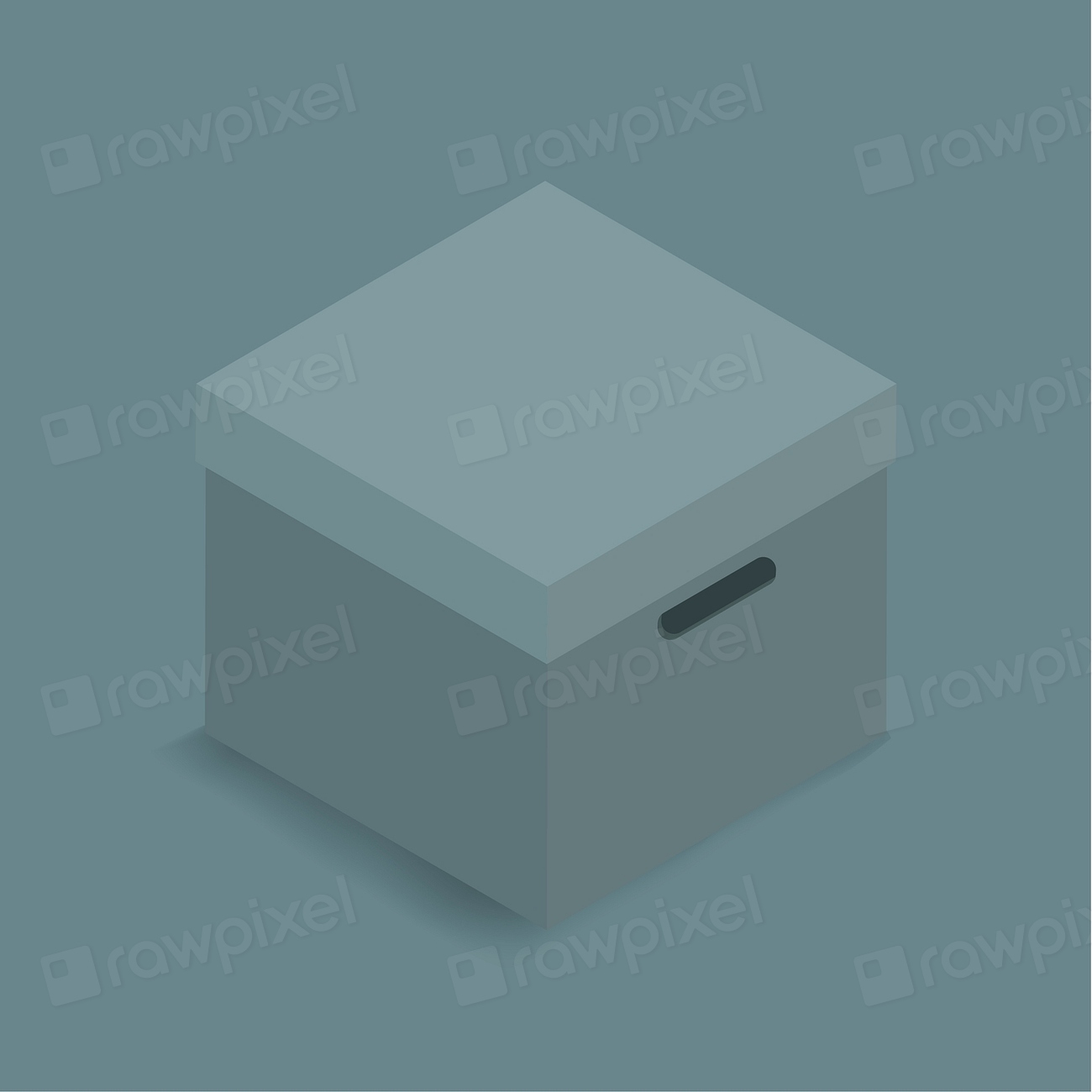 Vector of 3D container box | Free Vector - rawpixel
