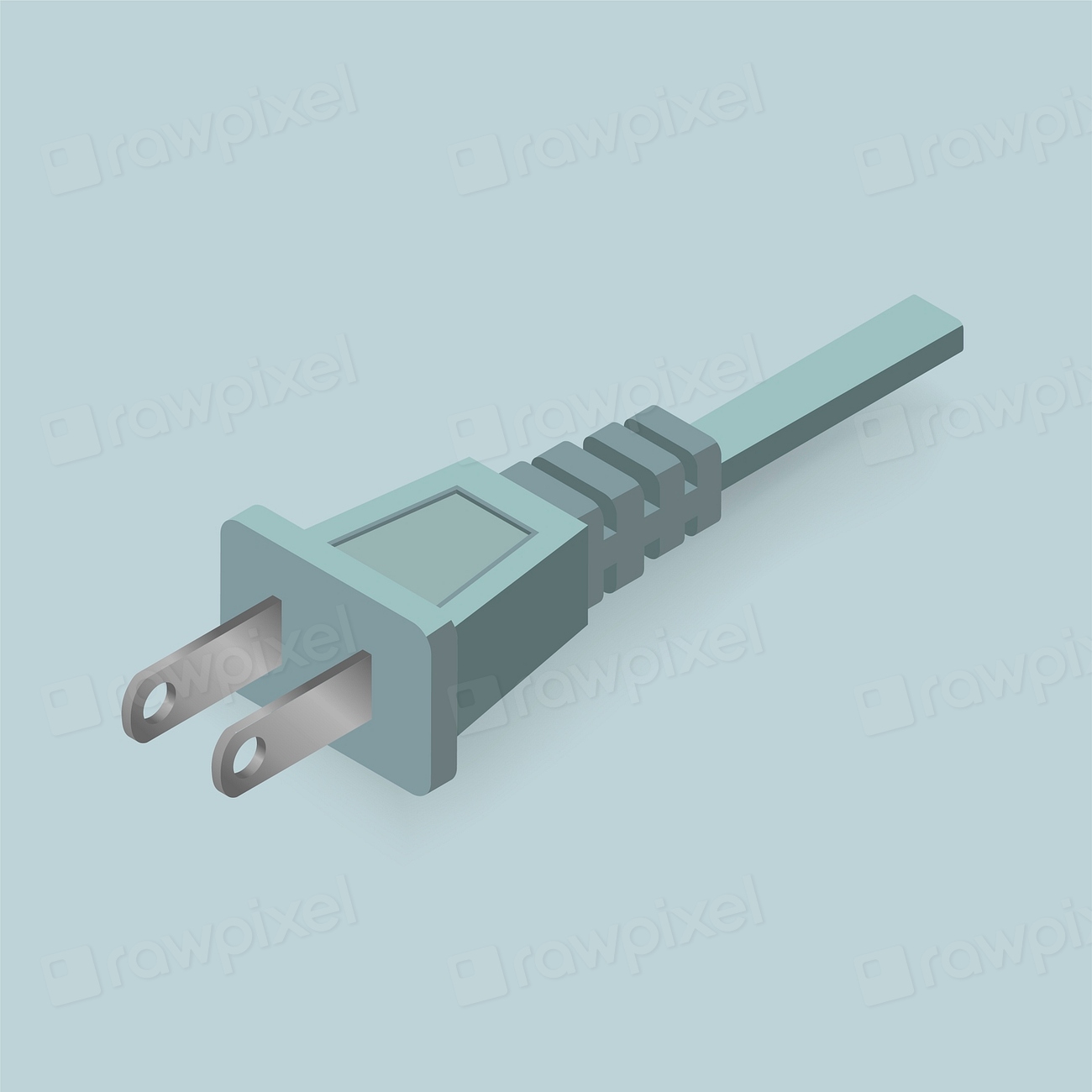 Vector icon of electric plug | Free Vector - rawpixel