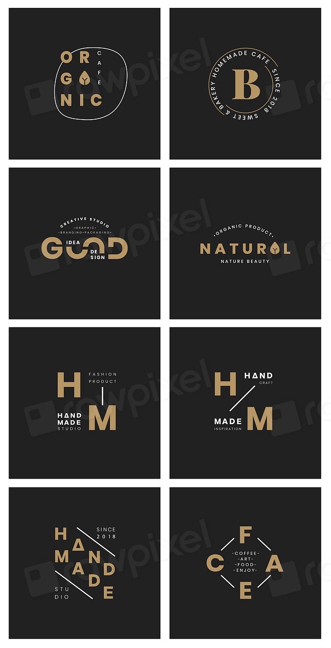 Set logo badge design vectors | Premium Vector - rawpixel