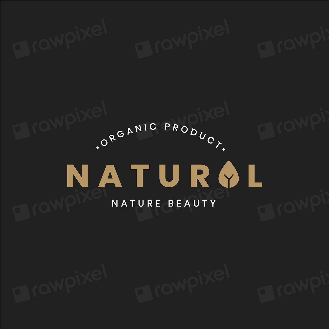 Natural brand logo badge design | Premium Vector - rawpixel