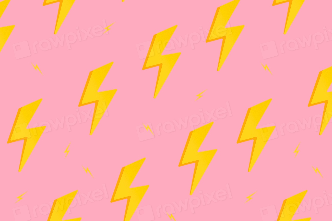 Pink pattern background wallpaper, lightning | Premium PSD - rawpixel