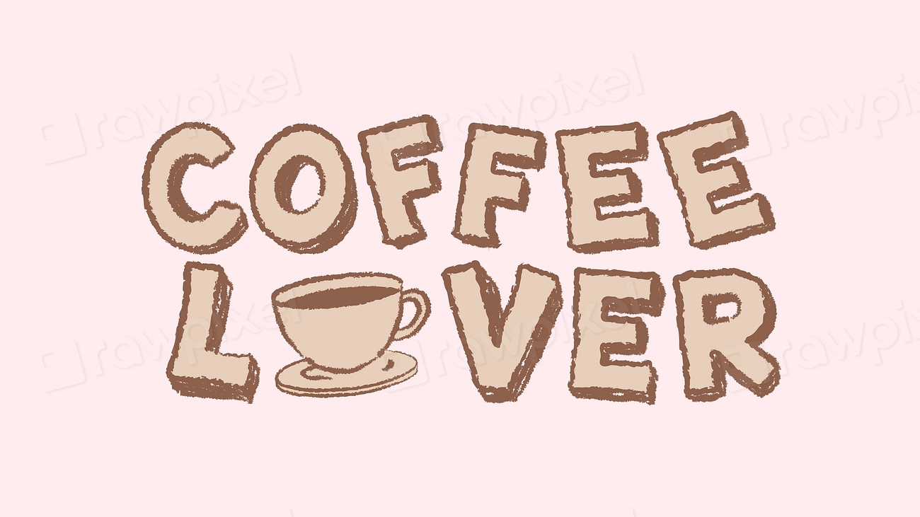 Coffee lover wallpaper background vector | Premium Vector - rawpixel