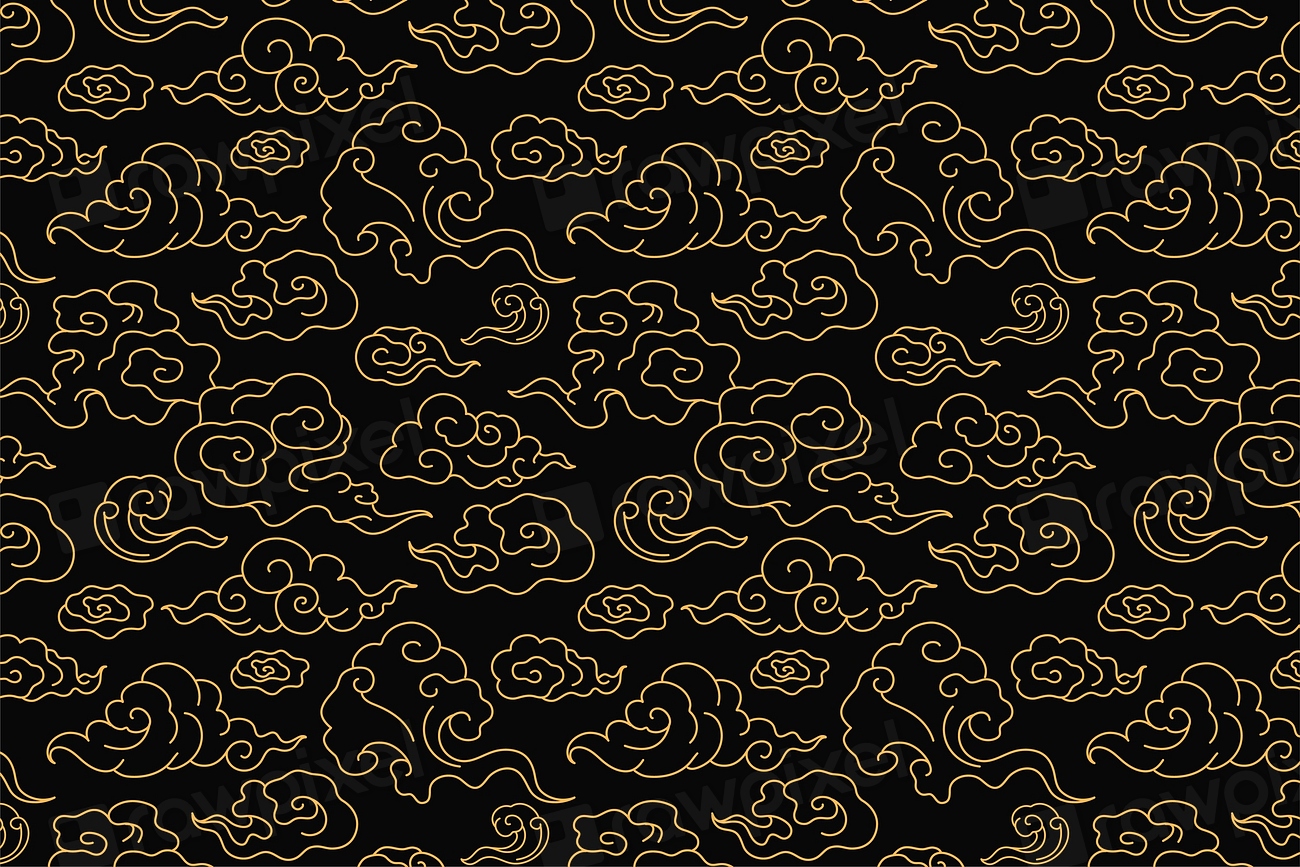 Cloud background, seamless Chinese oriental | Premium Vector - rawpixel