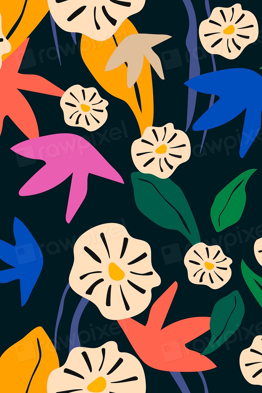 Flower seamless pattern aesthetic background | Premium Vector - rawpixel
