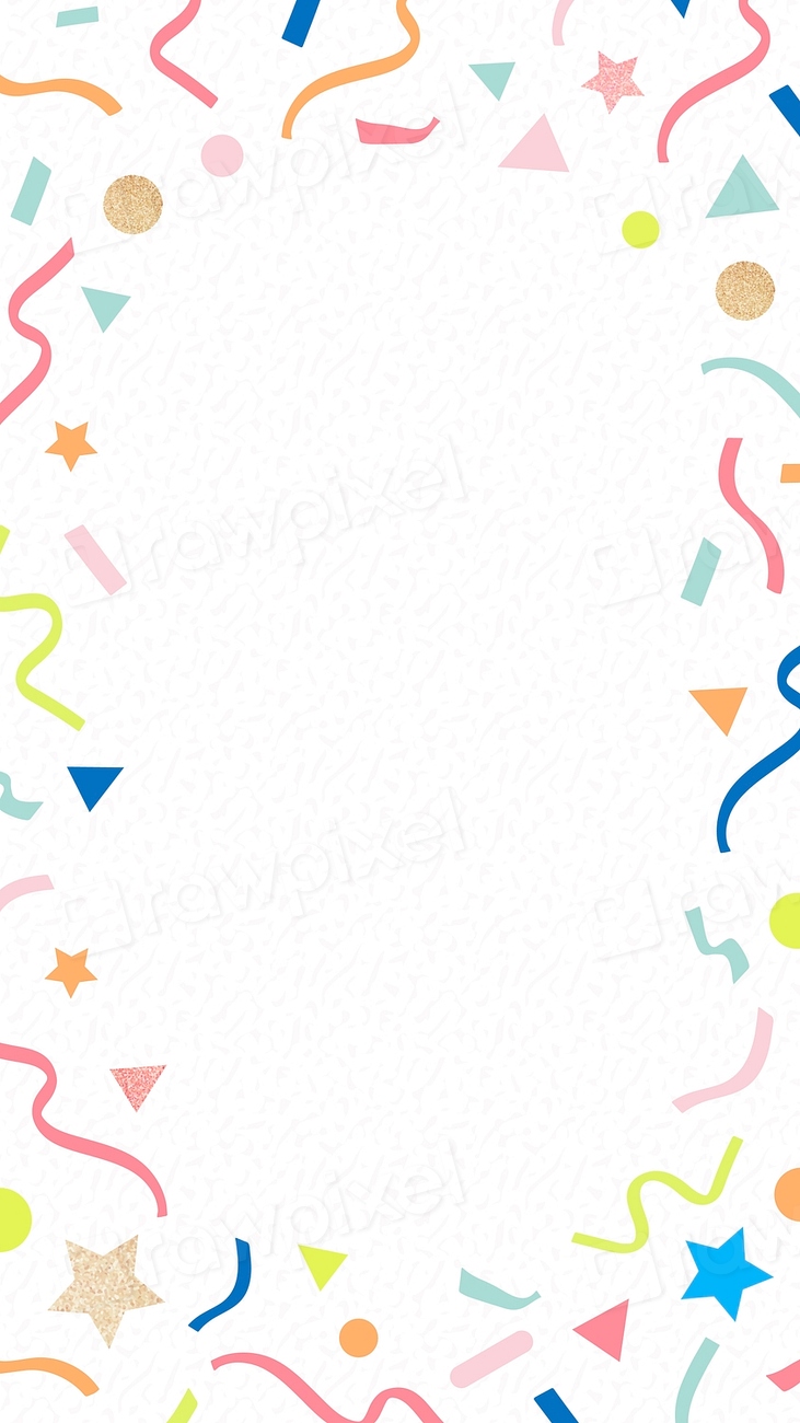 Birthday party frame iPhone wallpaper, | Free Photo - rawpixel