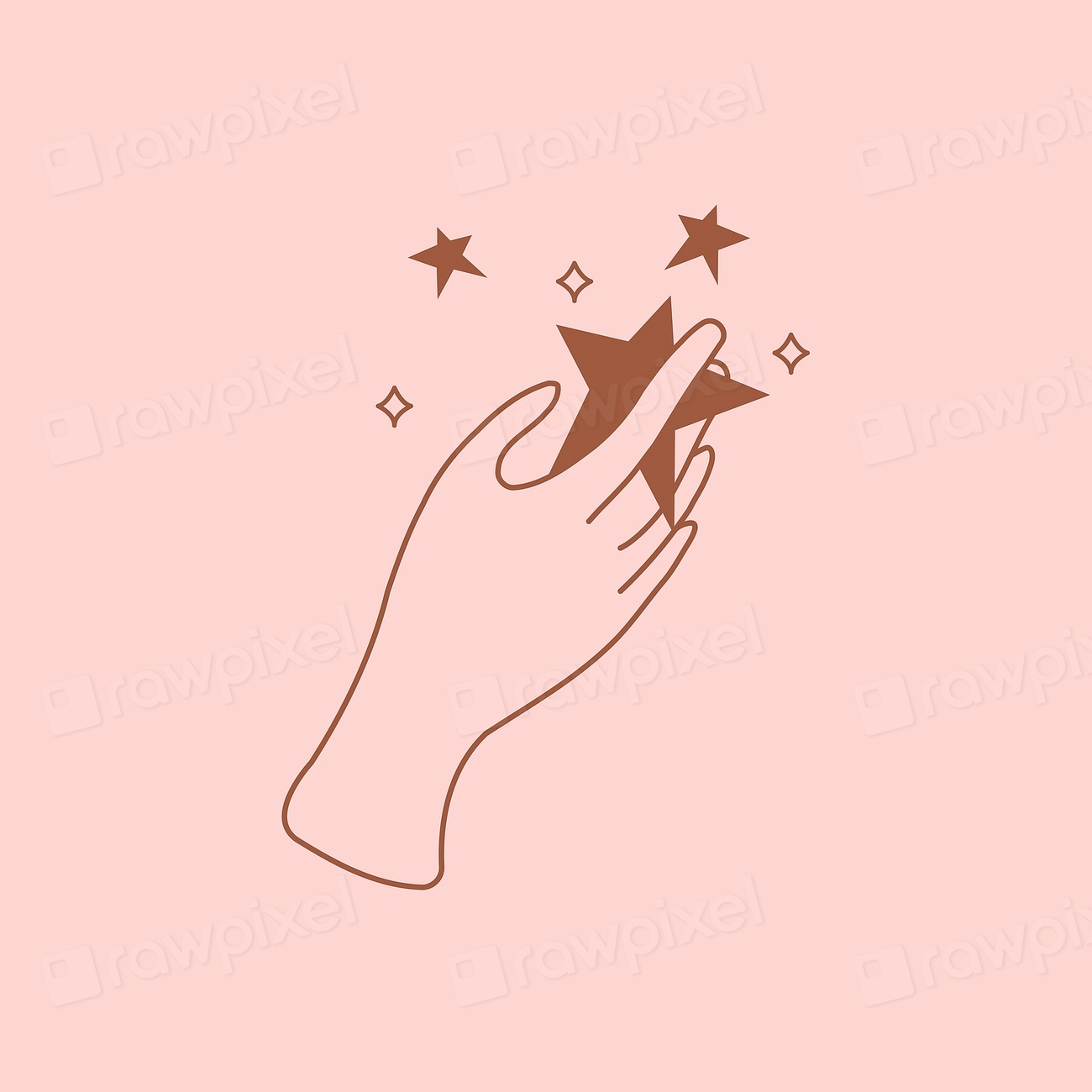 Aesthetic hand logo element, minimal | Premium Vector - rawpixel