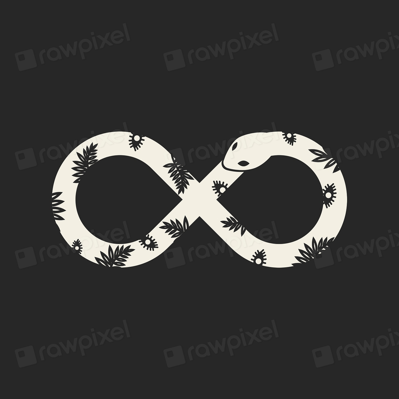 Occult infinity loop snake, graphic | Premium Photo - rawpixel