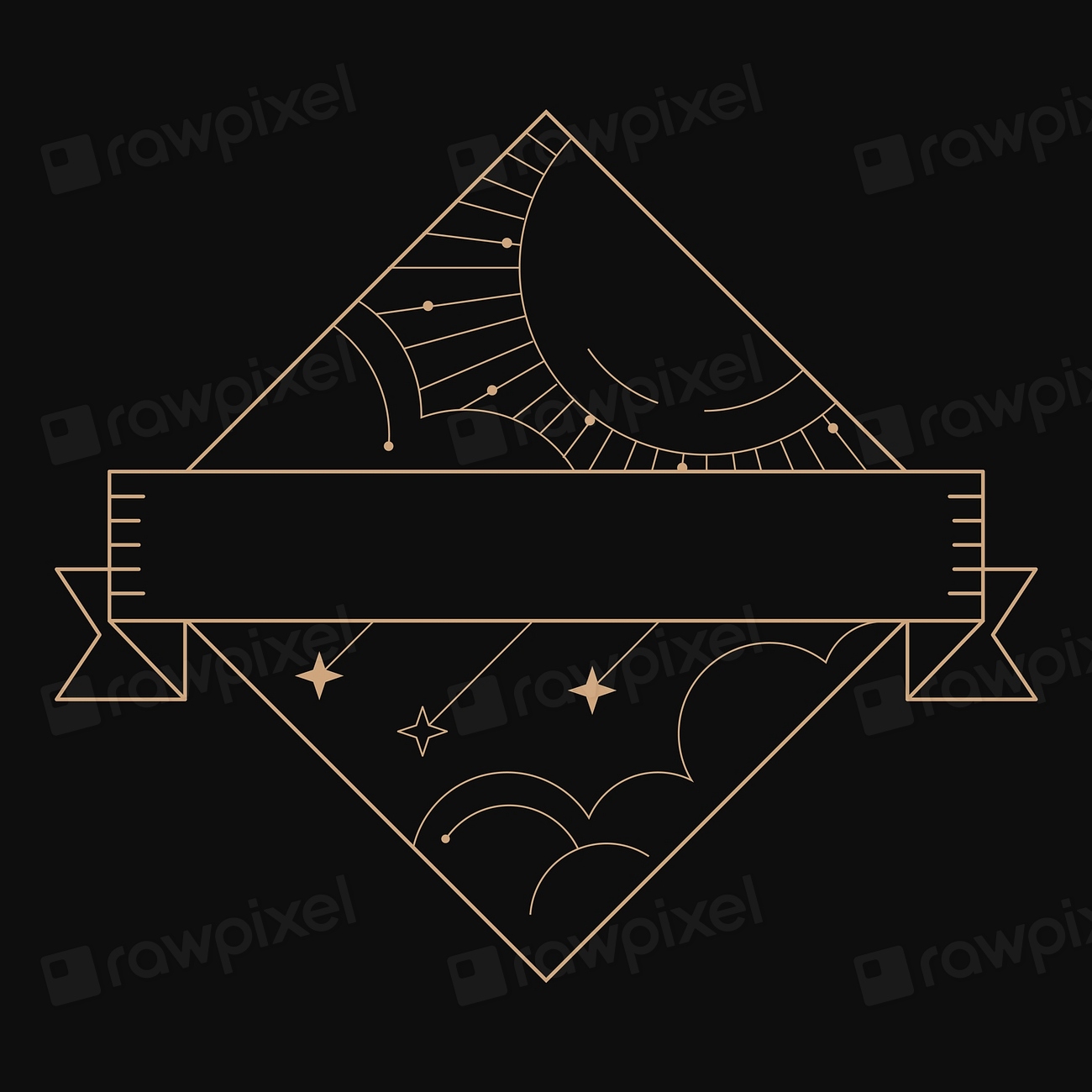 Esoteric celestial frame, abstract boho | Free Photo - rawpixel