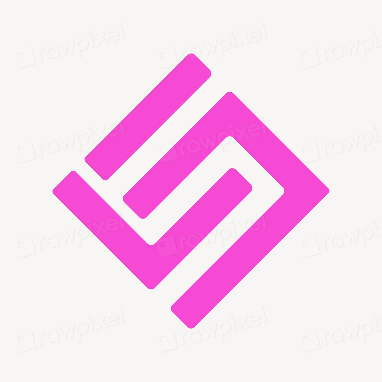 Pink geometric business logo element, | Premium Vector - rawpixel