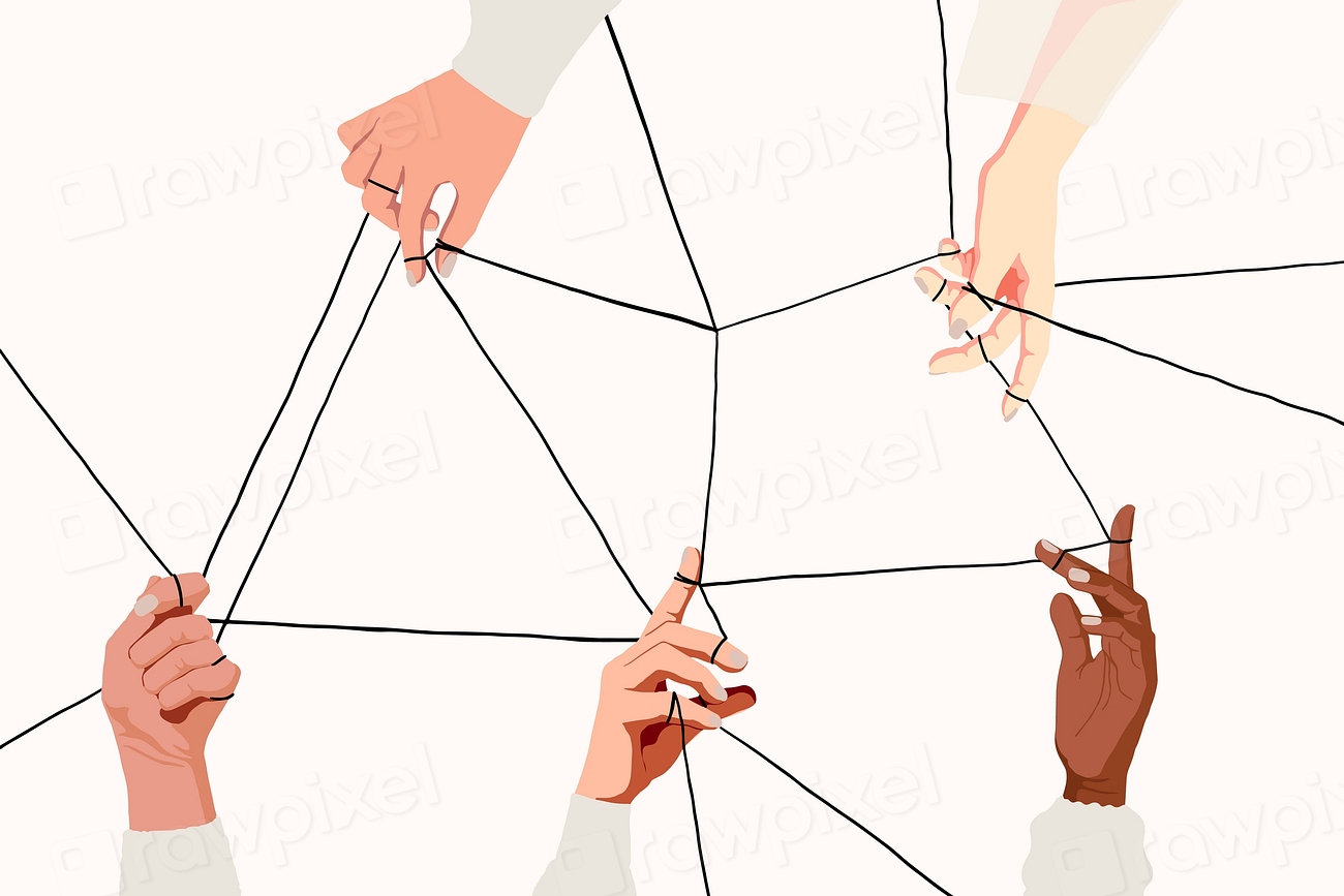 Business connection background, diverse hands | Premium Photo ...