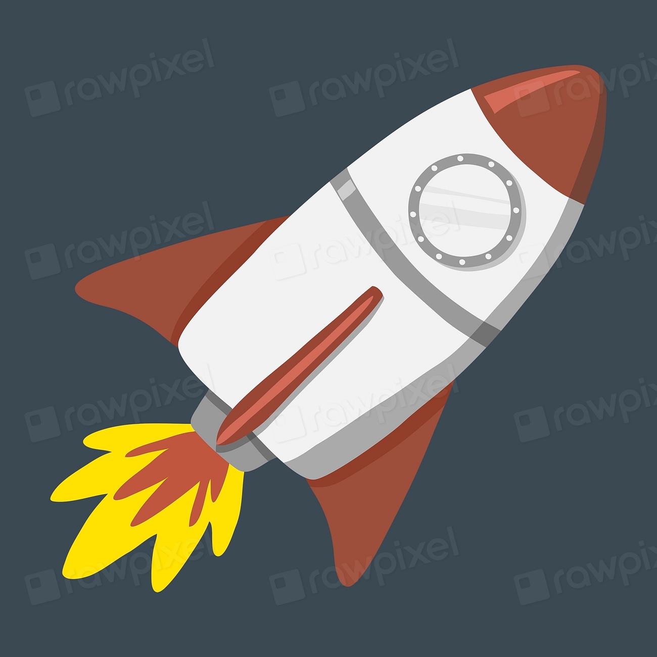 Rocket sticker, cute science education | Premium PSD Illustration ...