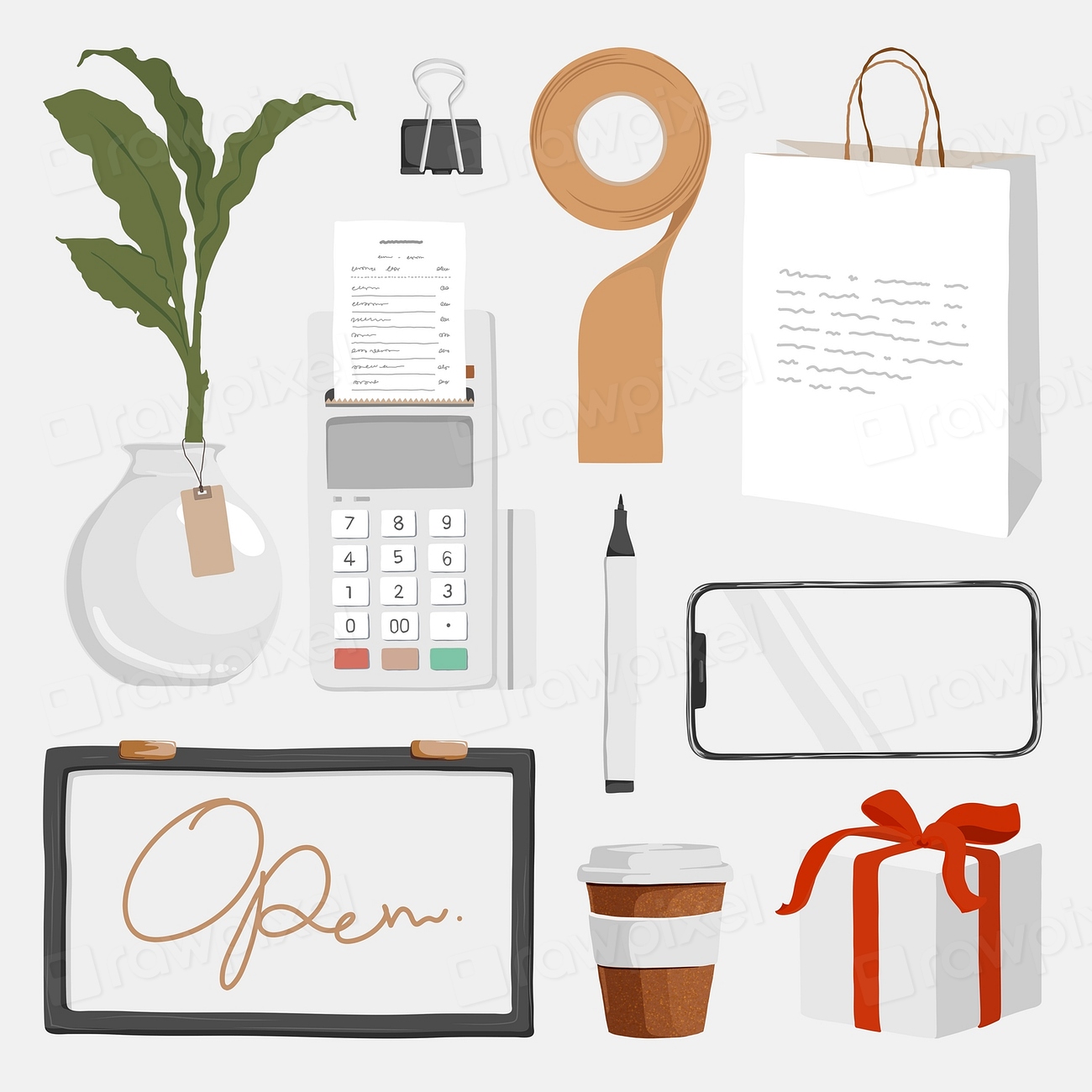 Small business owner stickers, aesthetic | Premium Vector - rawpixel