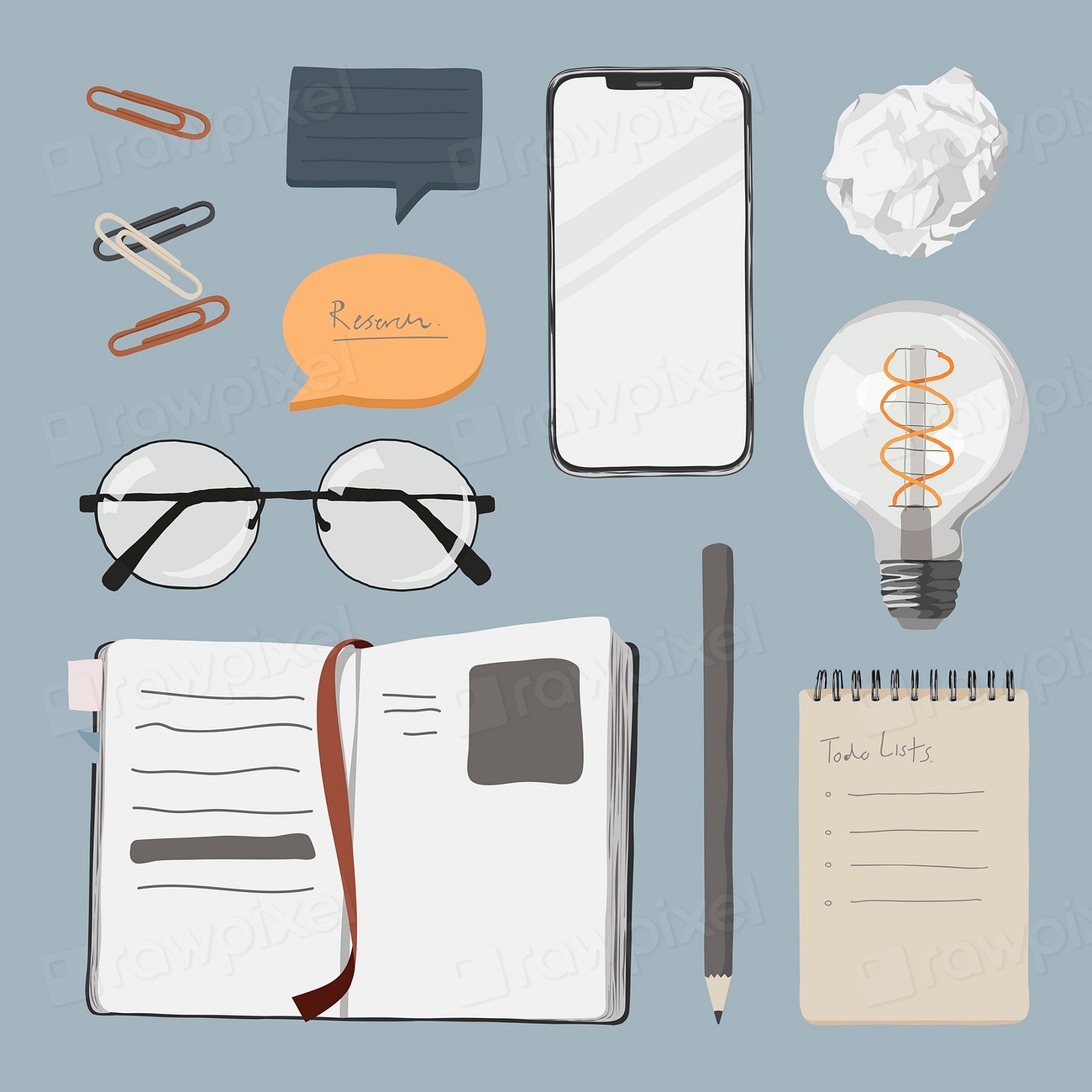 Student lifestyle stickers, education aesthetic | Premium PSD - rawpixel