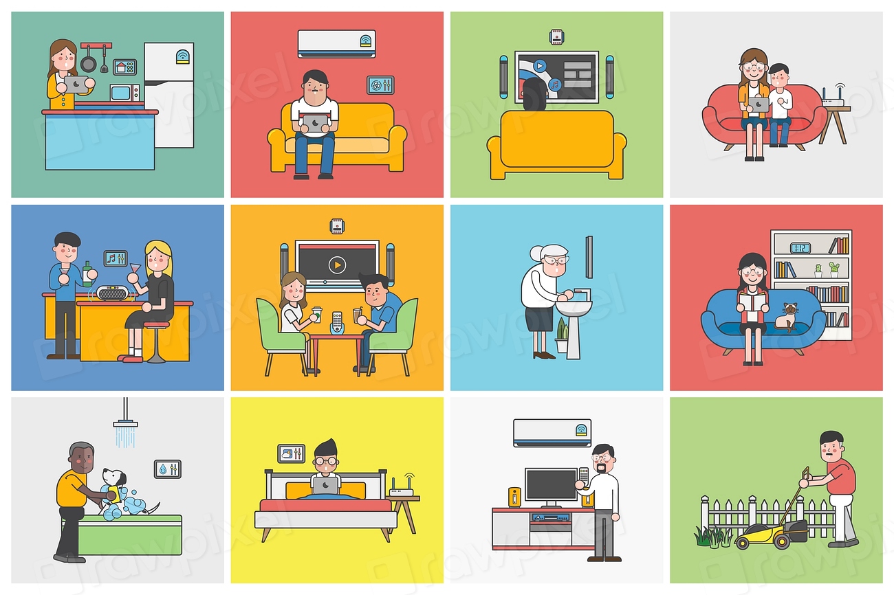 Collection illustrated people various daily | Premium Vector - rawpixel