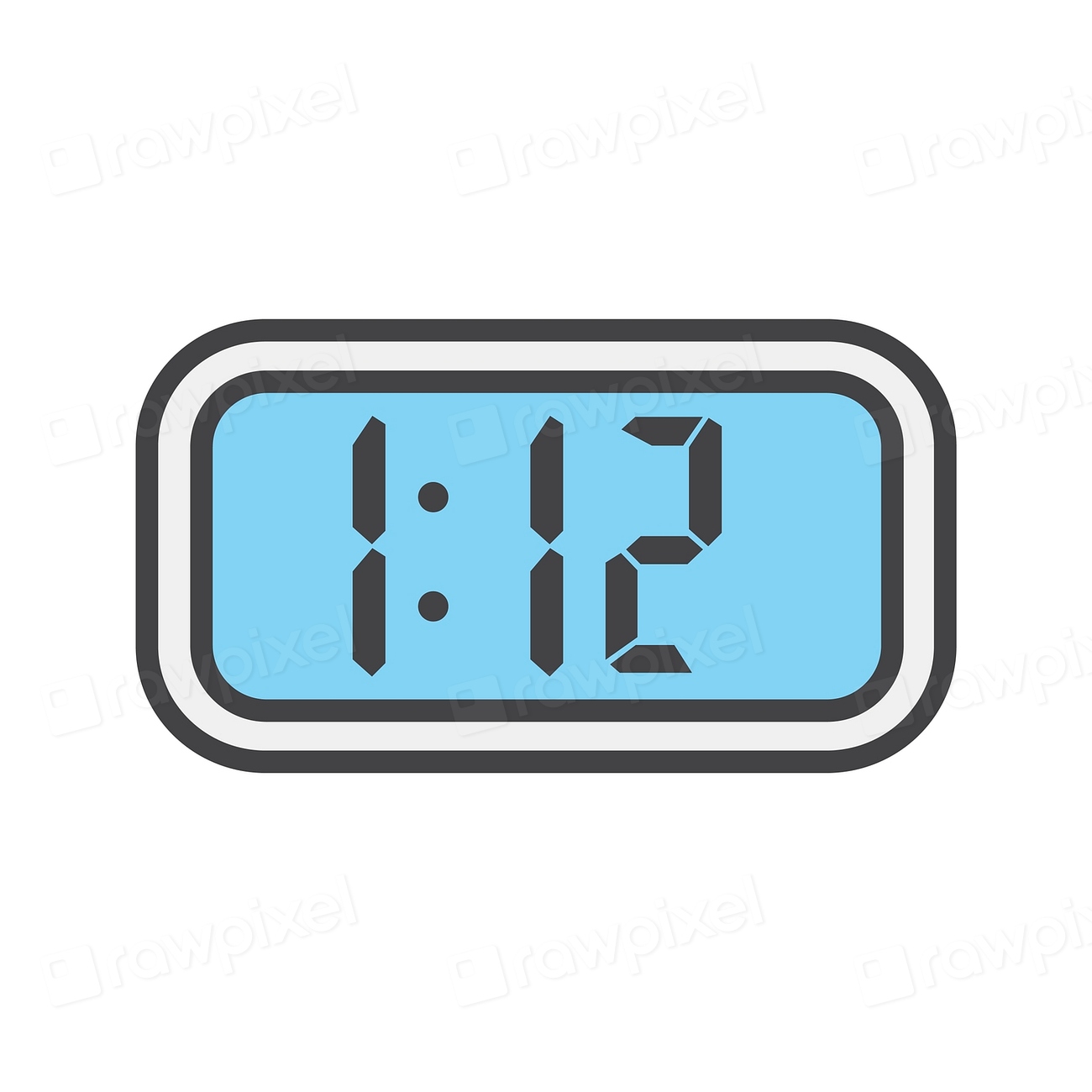 Illustration digital alarm clock | Free Vector - rawpixel